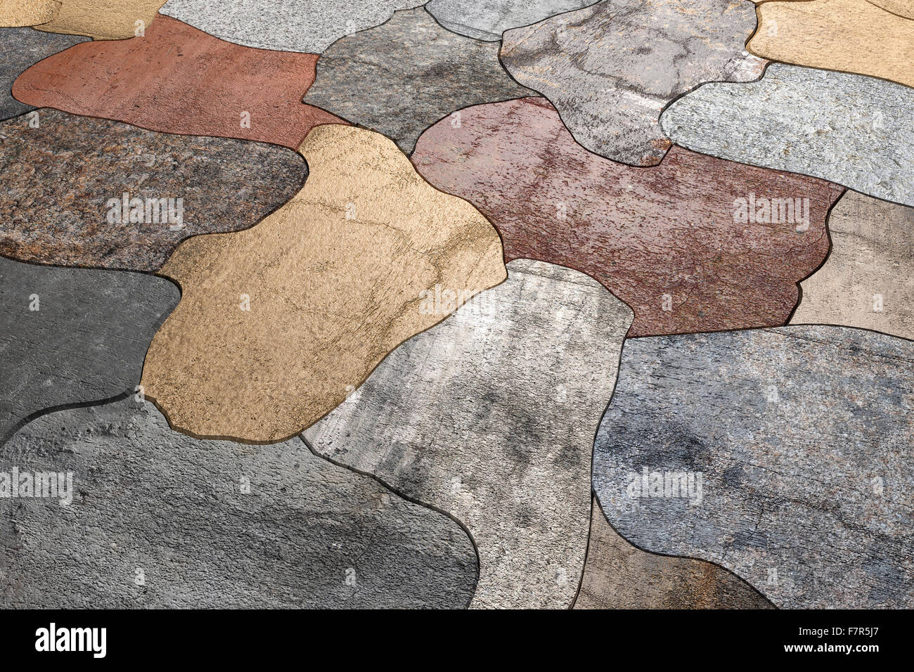 3d rendering of an abstract tiles floor Stock Photo - Alamy