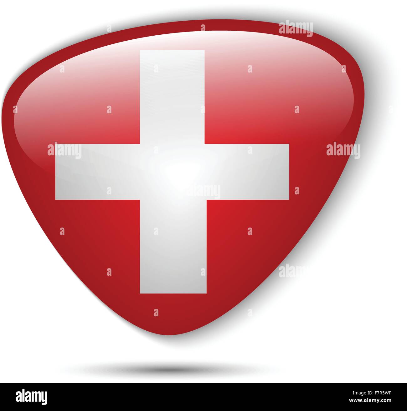 Switzerland Flag Glossy Button Stock Vector Image & Art - Alamy