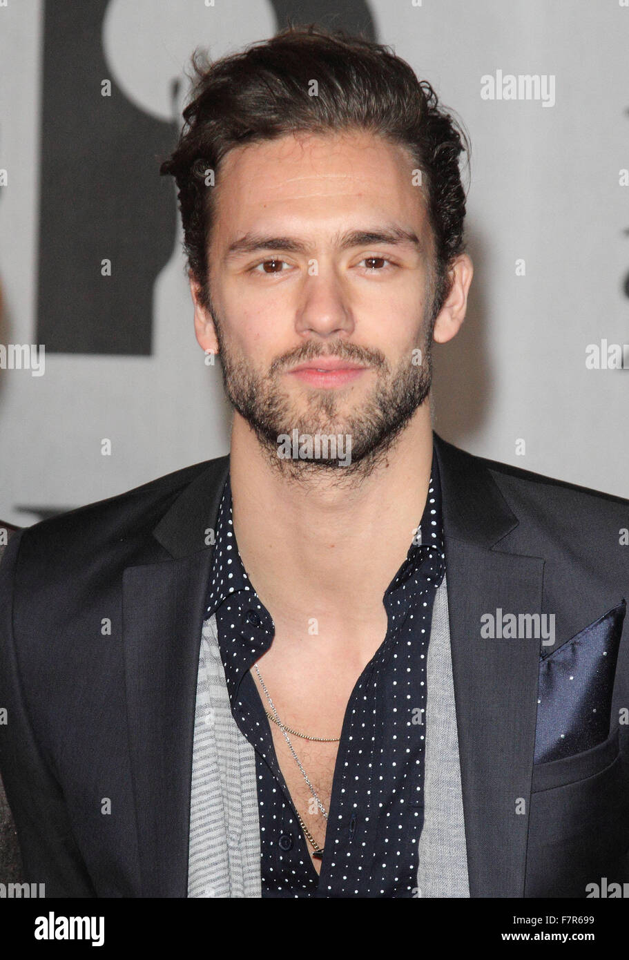 London Uk Andy Brown Of Lawson At The Brit Awards With Mastercard