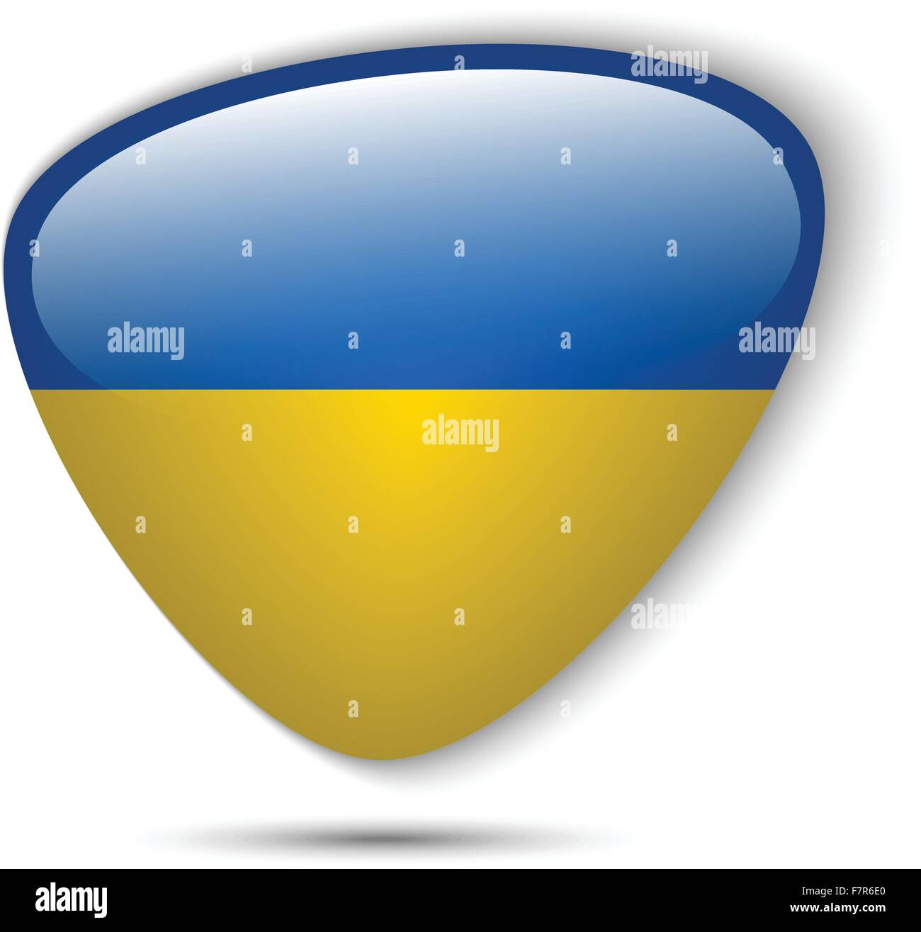 Ukraine Flag Glossy Button Stock Vector Image & Art - Alamy
