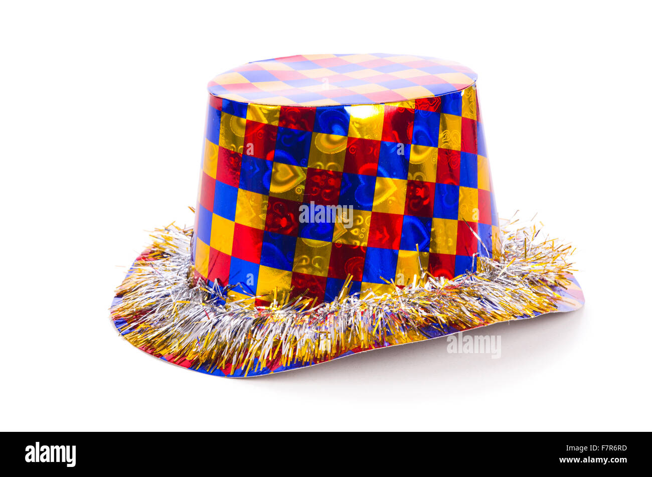 Party hat isolated on white background Stock Photo - Alamy