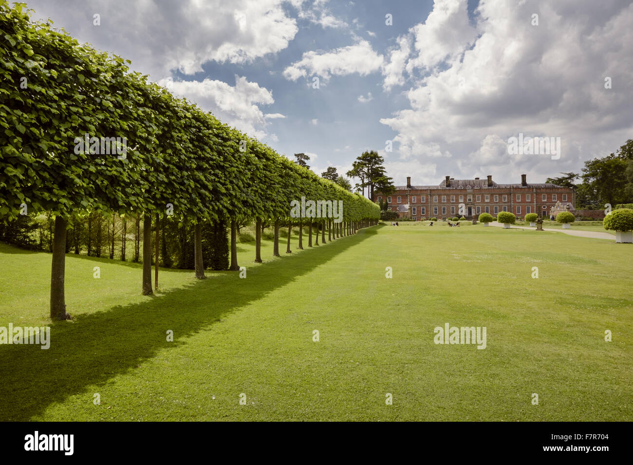 The gardens at Erddig, Clwyd. Erdigg in Wrexham tells the story of the ...