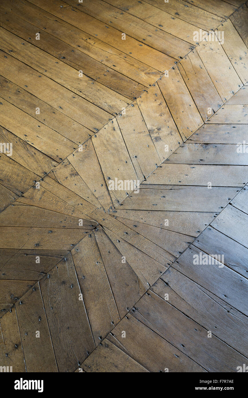 The interesting floorboard pattern in the Entrance Hall of Packwood ...
