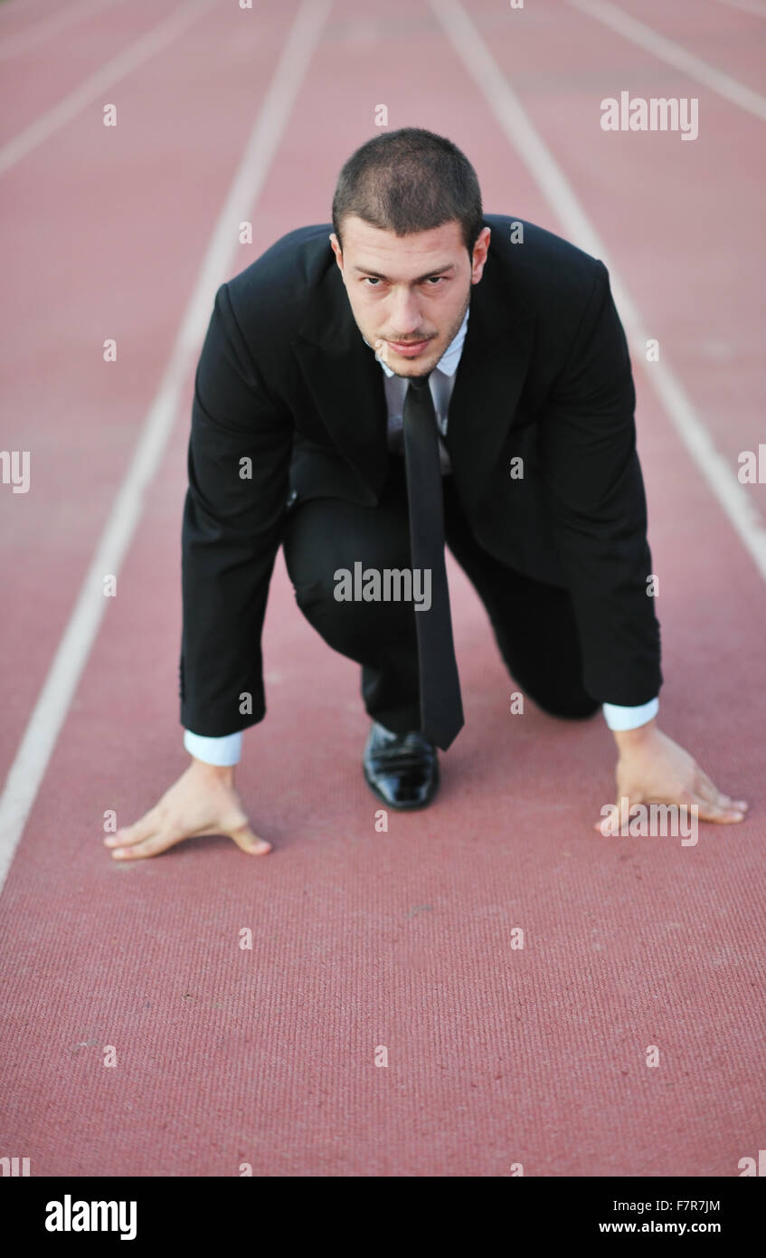 business man sport manager and executive at soccer ball athletic ...