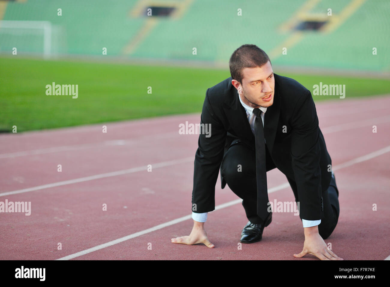 business man sport manager and executive at soccer ball athletic ...