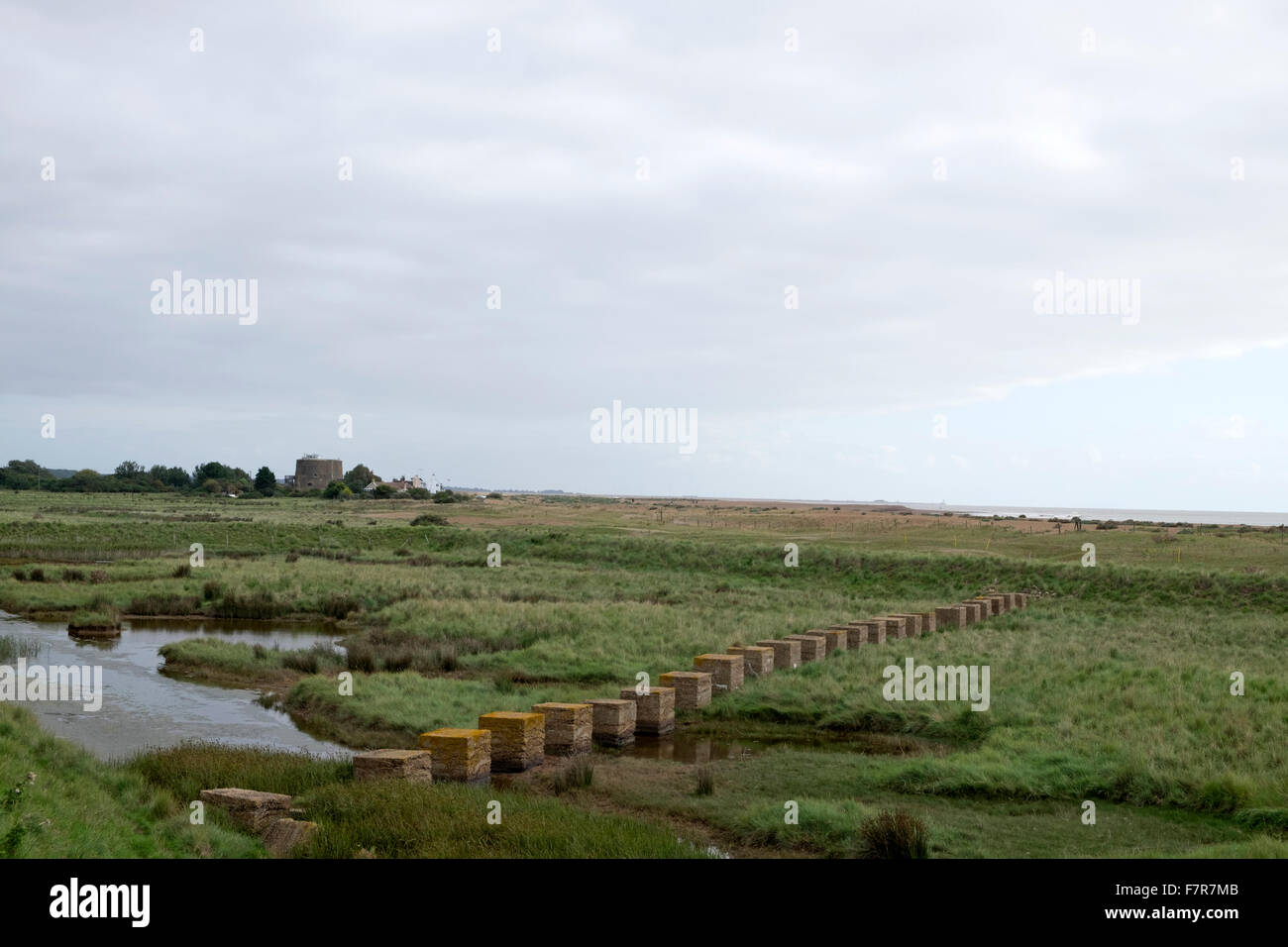 World War Two anti-tank defences, Shingle Street, Suffolk, UK Stock ...
