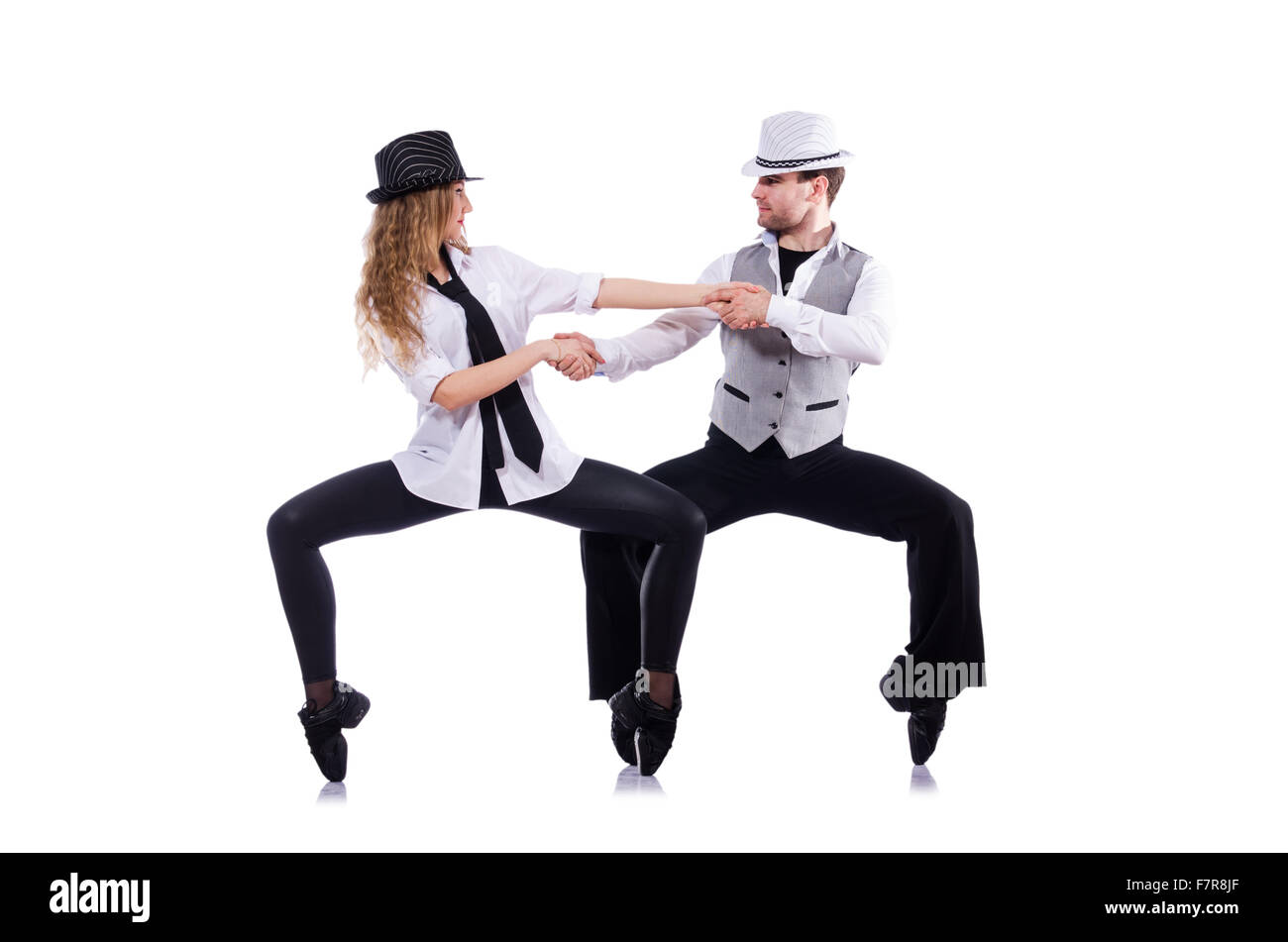 Male female ballet dancers dancing Cut Out Stock Images & Pictures - Alamy