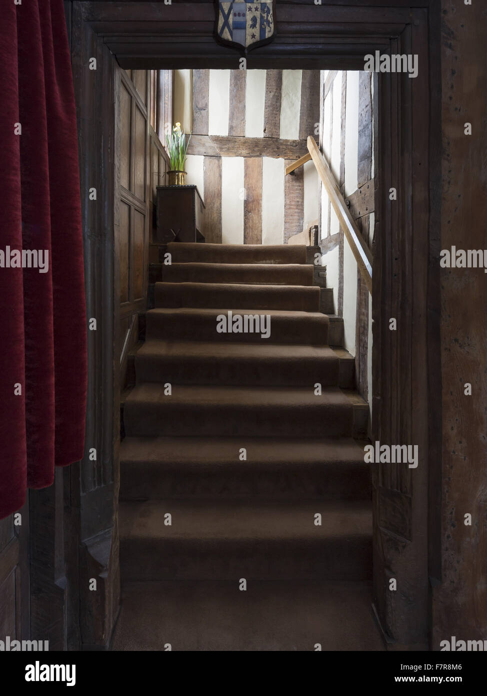 An interior view of Baddesley Clinton, Warwickshire. Baddesley Clinton ...