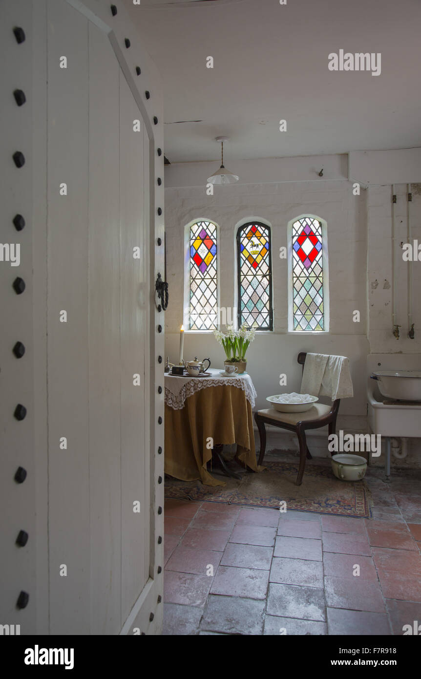 An interior view of Baddesley Clinton, Warwickshire. Baddesley Clinton ...