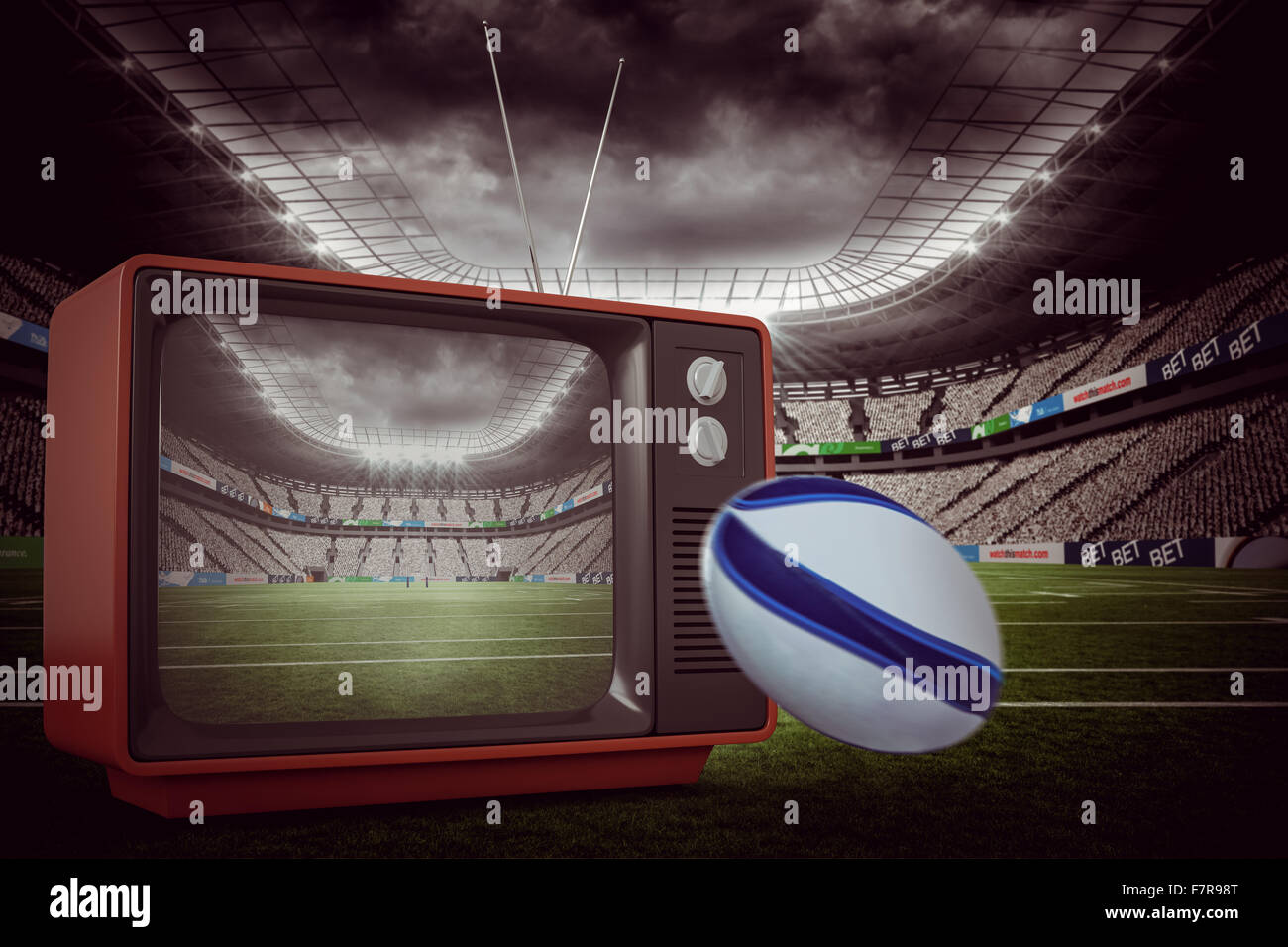Old fashioned rugby ball hi-res stock photography and images - Alamy