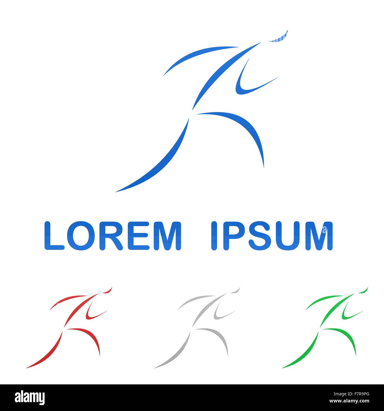 Stylized runner symbol design set Stock Vector Image & Art - Alamy