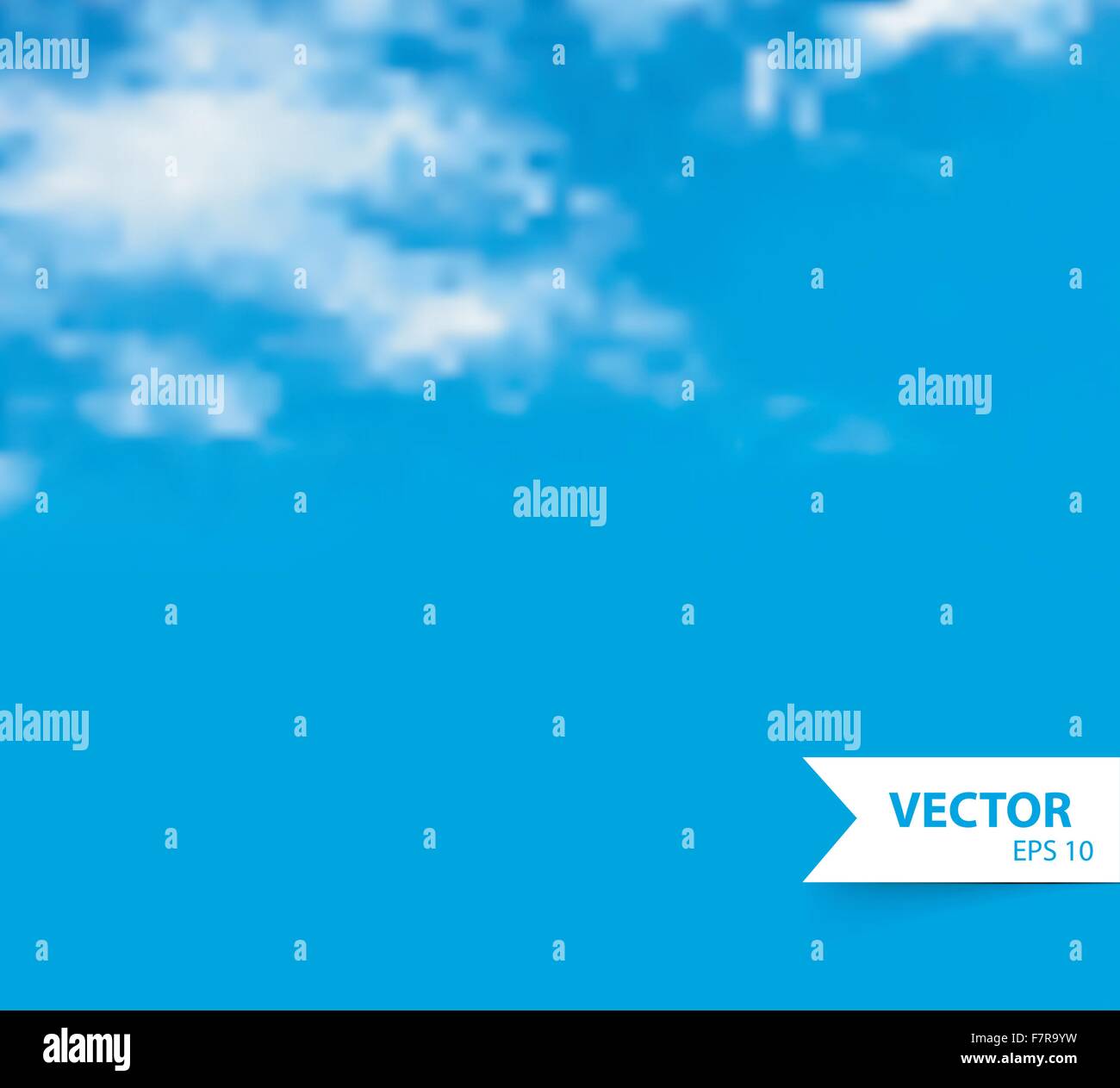 Spring clouds blue sky Stock Vector Images - Alamy