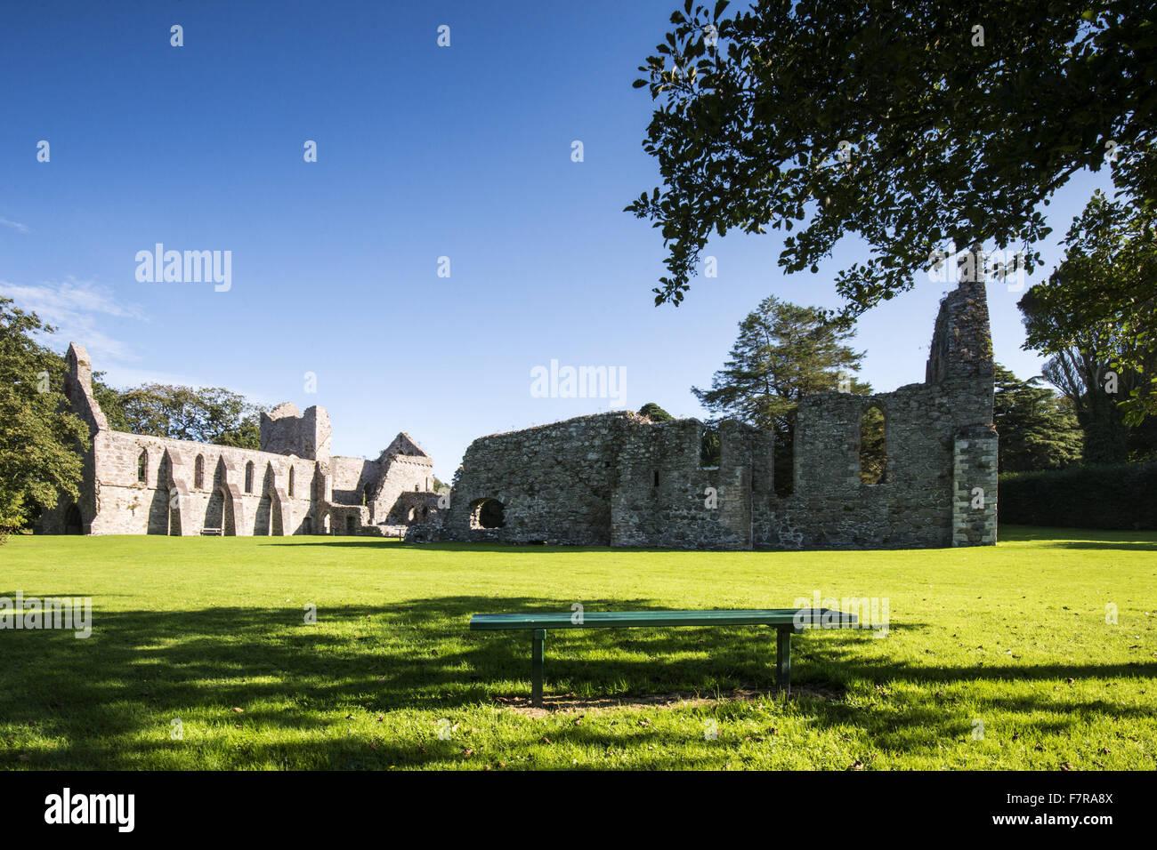 Grey Abbey, County Down. Grey Abbey is a ruined Cistercian priory in ...
