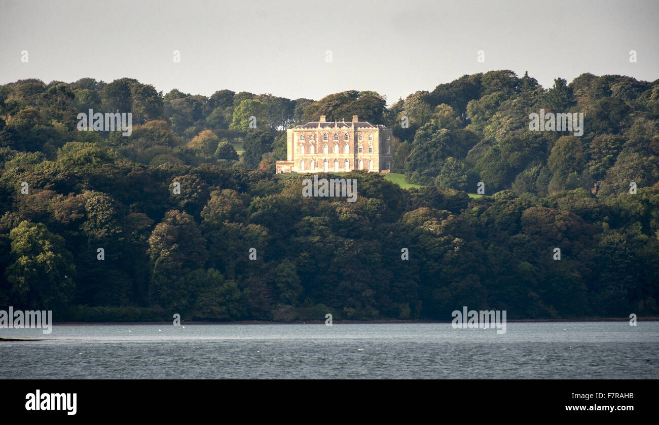 Castle Ward, Nugents Wood, Nugents Foreshore, County Down Stock Photo ...
