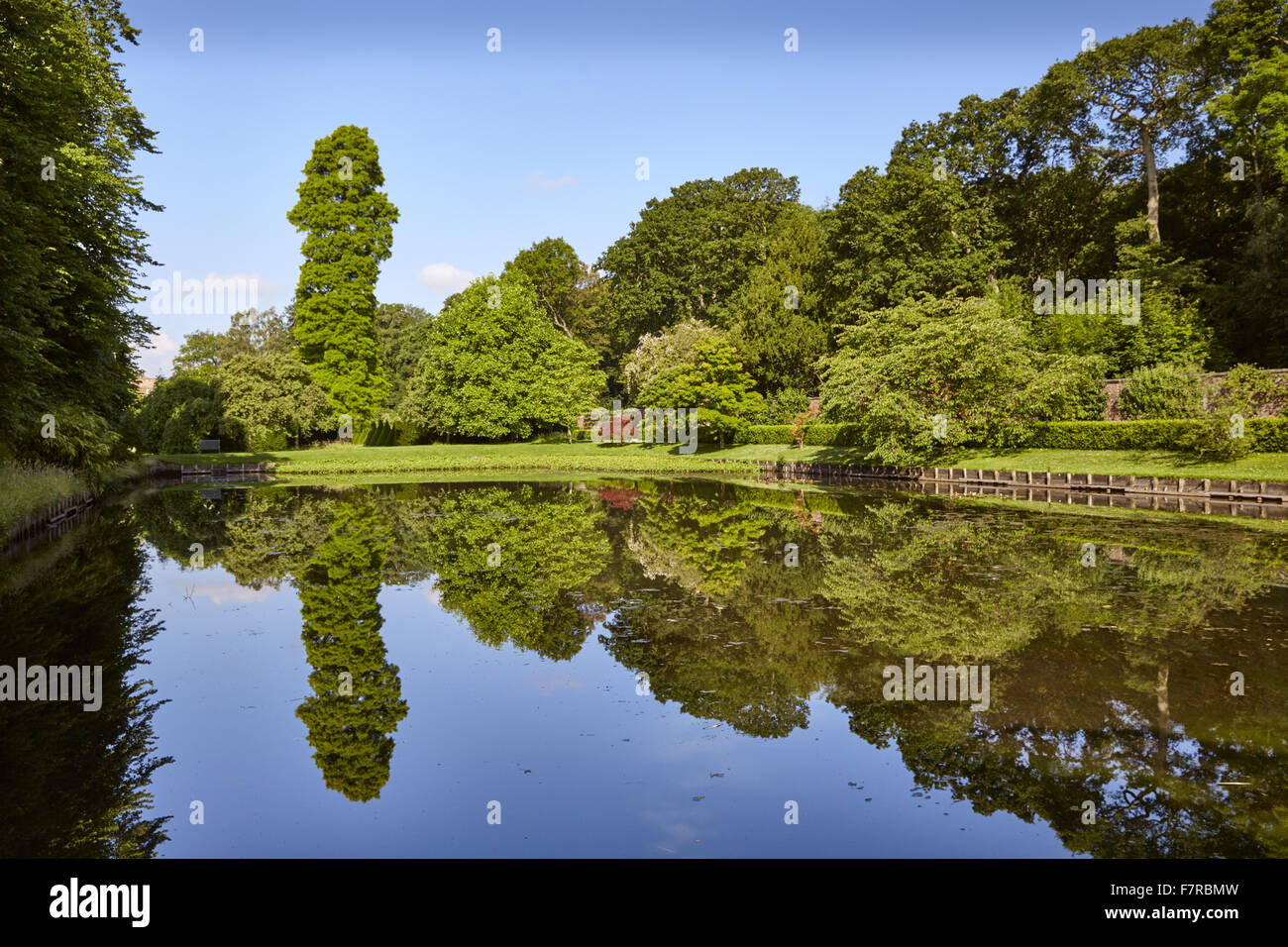 The gardens at Erdigg, Clwyd. Erdigg in Wrexham tells the story of the ...