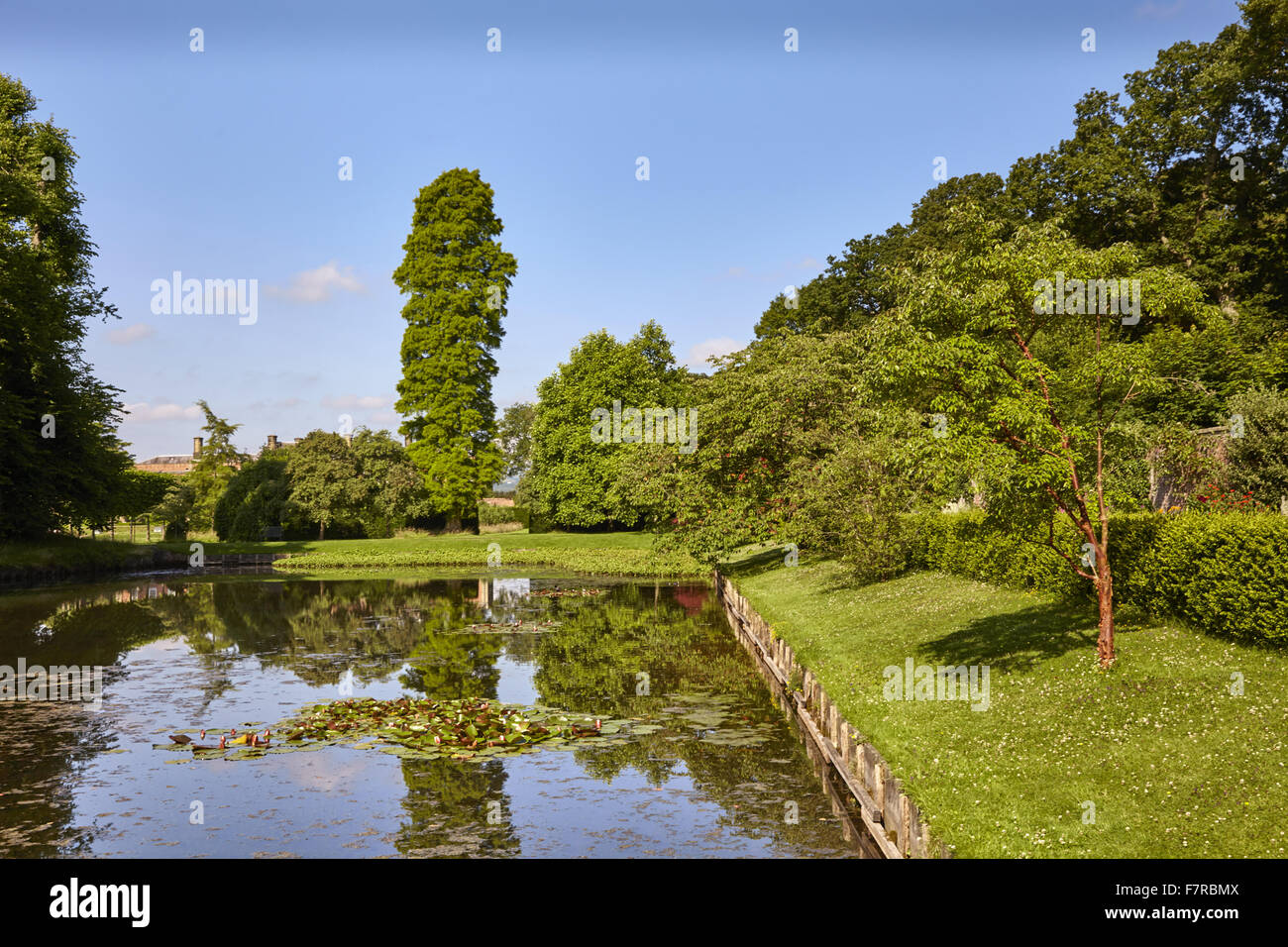 The gardens at Erdigg, Clwyd. Erdigg in Wrexham tells the story of the ...