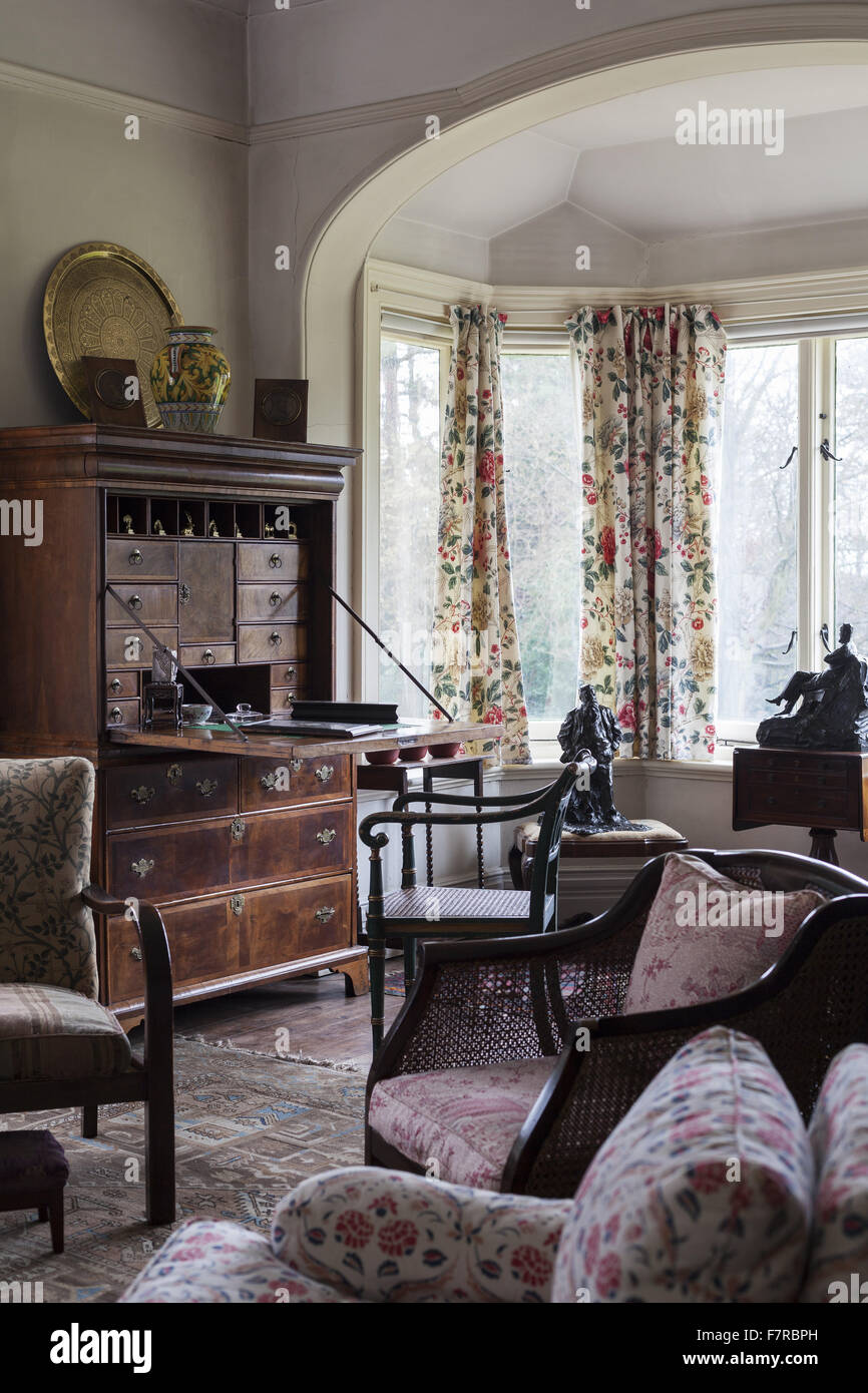 View of the Drawing Room at Shaw's Corner, Herfordshire Stock Photo - Alamy