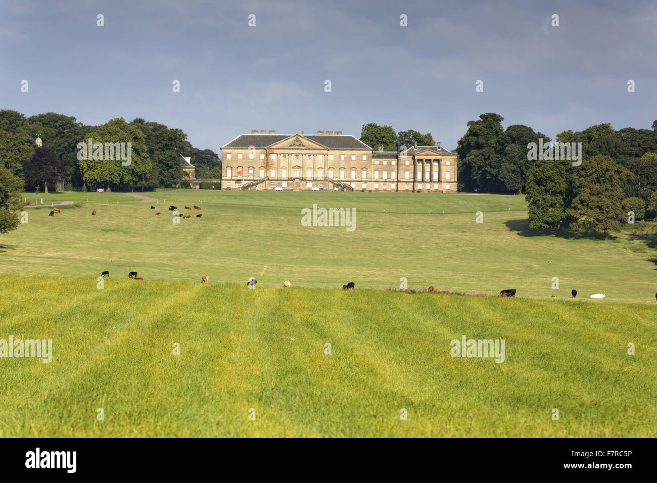 View of Nostell Priory in summer time, West Yorkshire. Commissioned in ...