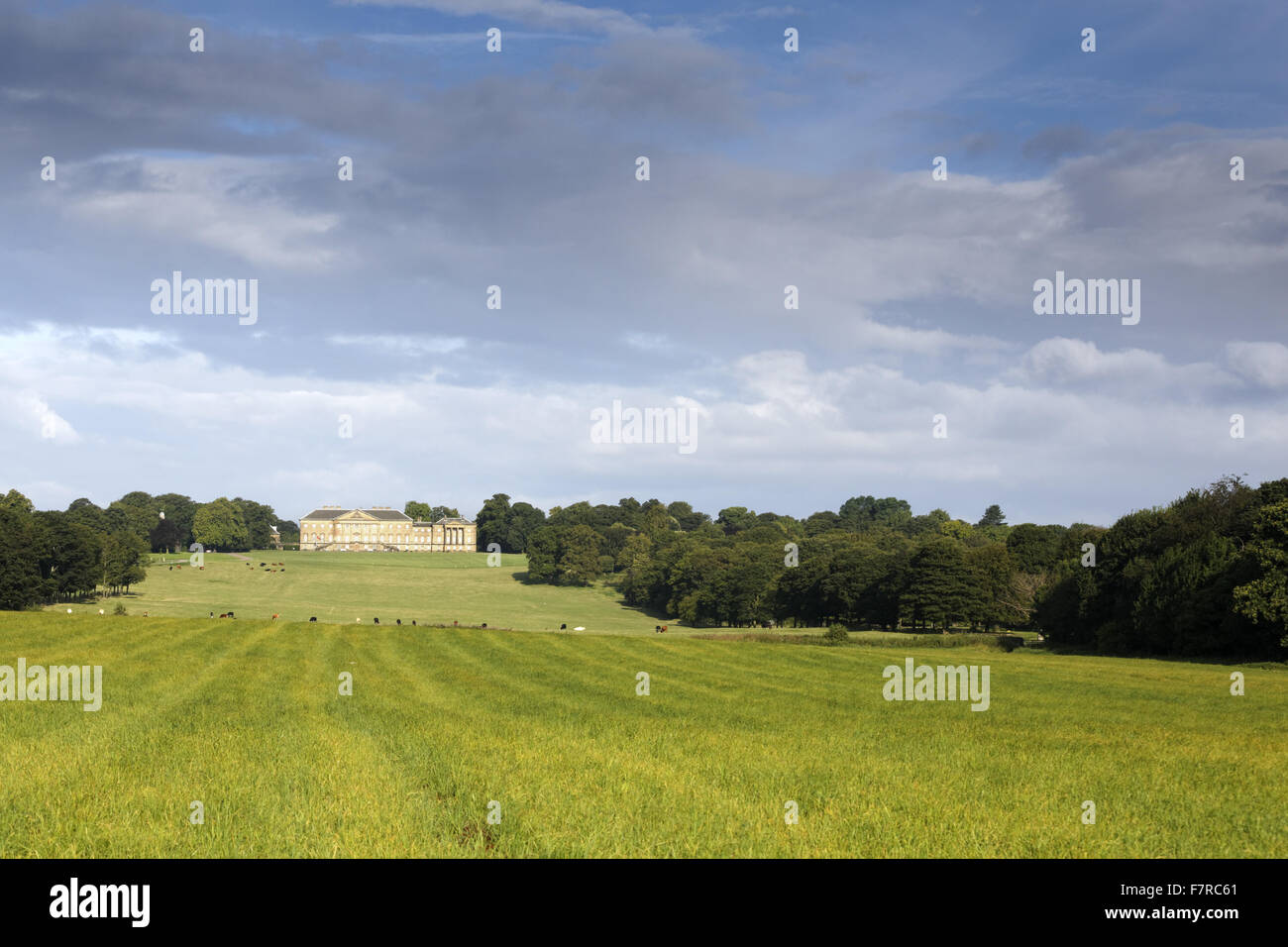 View of Nostell Priory in summer time, West Yorkshire. Commissioned in ...