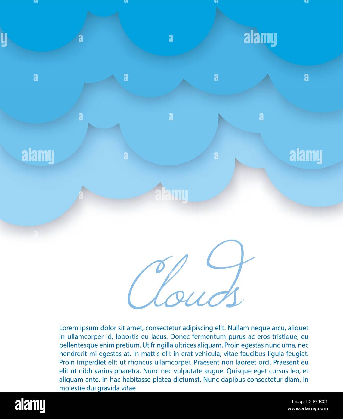 Blue clouds background Stock Vector Images - Alamy