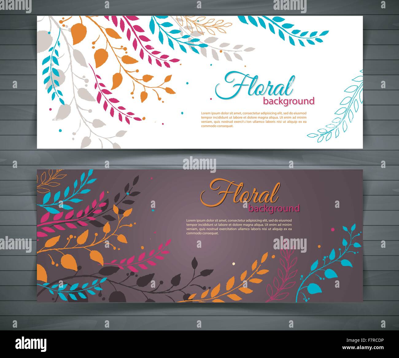 Floral design template Stock Vector Image & Art - Alamy