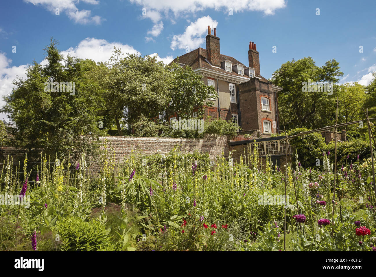 Fenton House and Garden, London. Fenton House was built in 1686 and is ...
