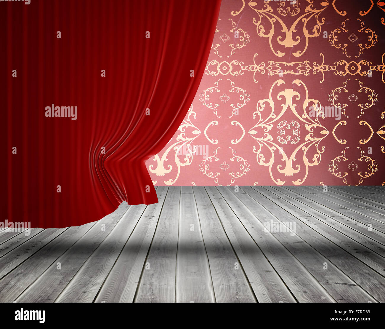 Red curtain hi-res stock photography and images - Alamy