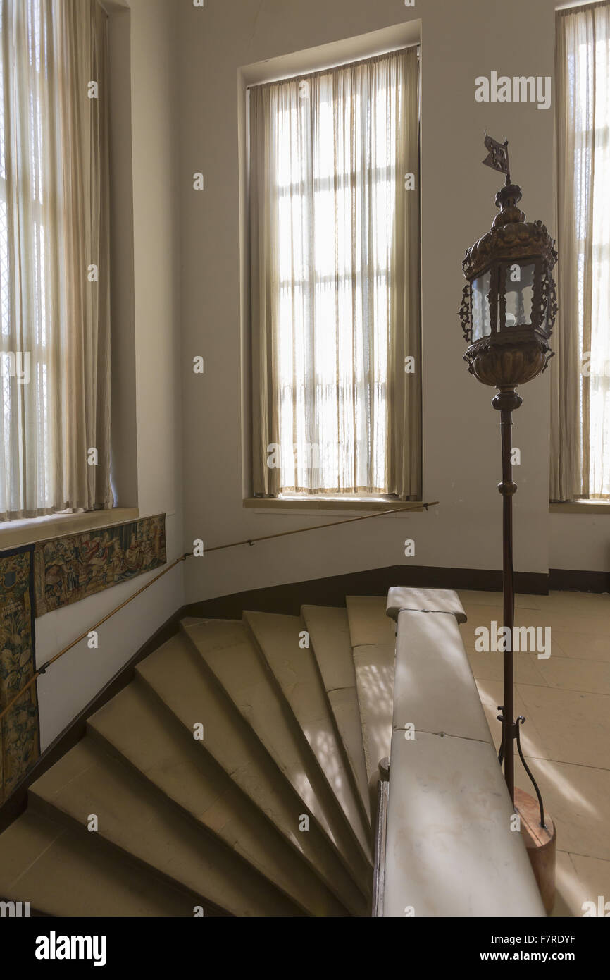 Hardwick hall tapestry stairs hi-res stock photography and images - Alamy