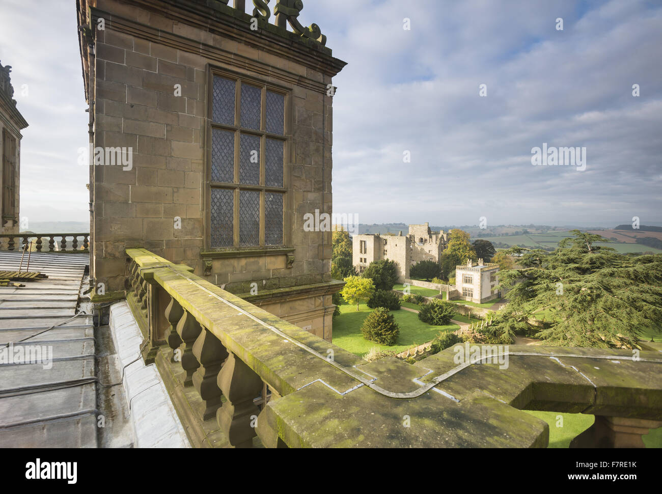 View of the ruins of Hardwick Old Hall (not National Trust), from the ...