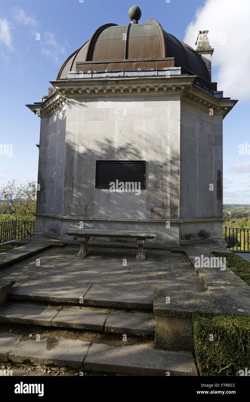The Octagon Temple at Cliveden, Buckinghamshire. Cliveden is nestled ...