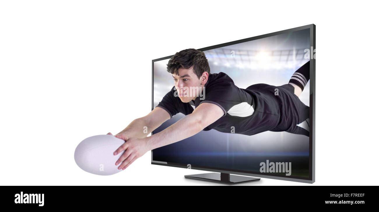 American football player scoring try hi-res stock photography and ...