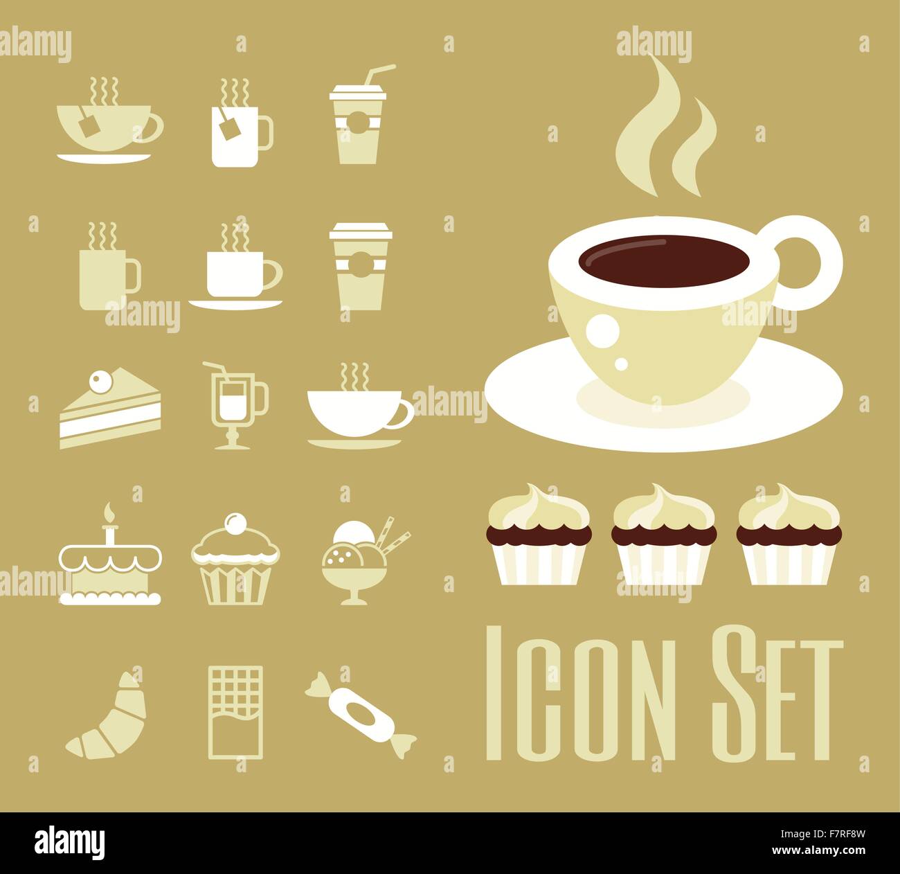 Coffee Icon Set Stock Vector Image & Art - Alamy