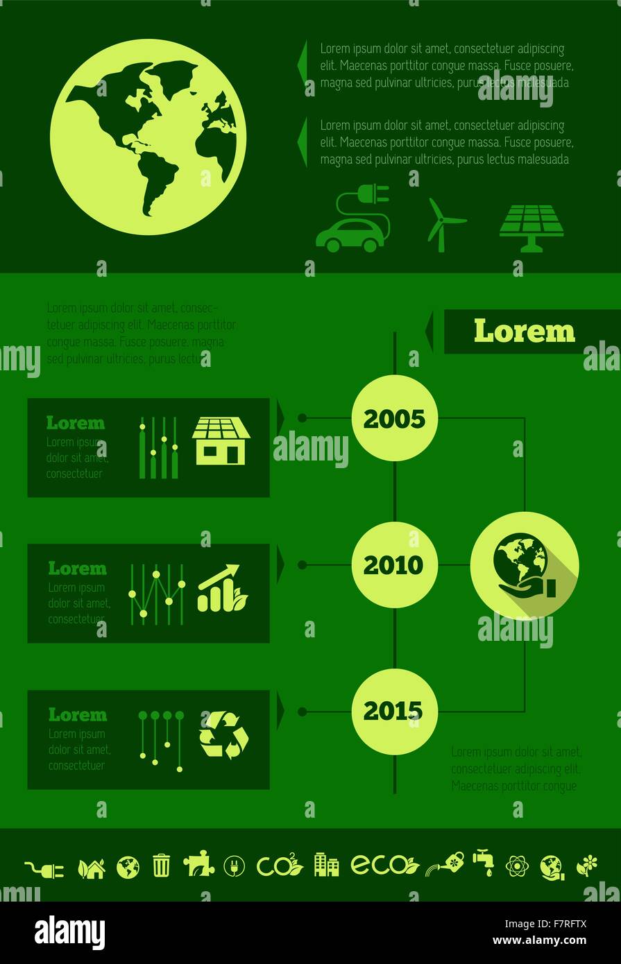Ecology Infographic Template Stock Vector Image & Art - Alamy