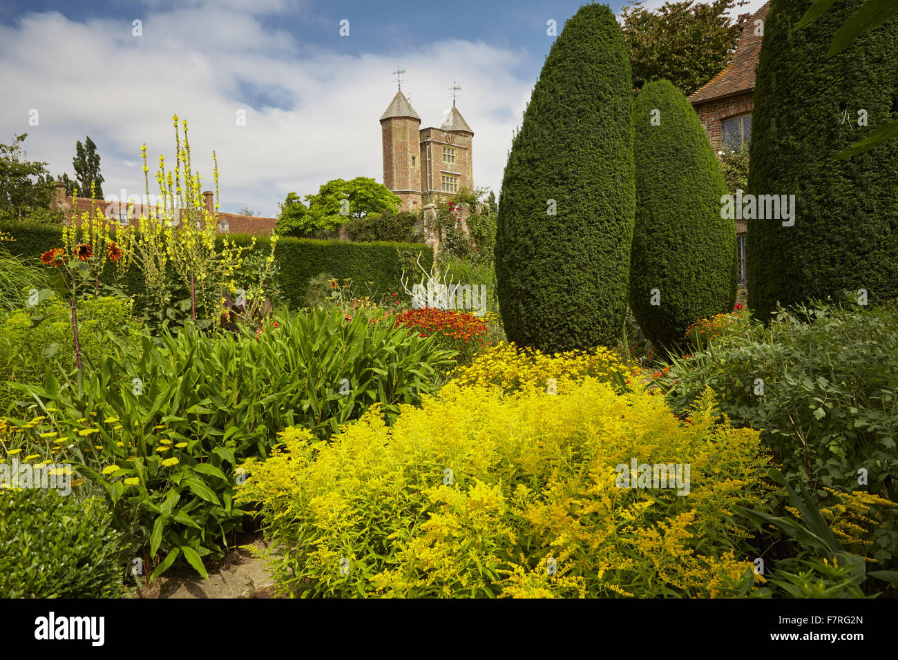 The autumn at Sissinghurst Castle Garden, Kent. Sissinghurst has a ...