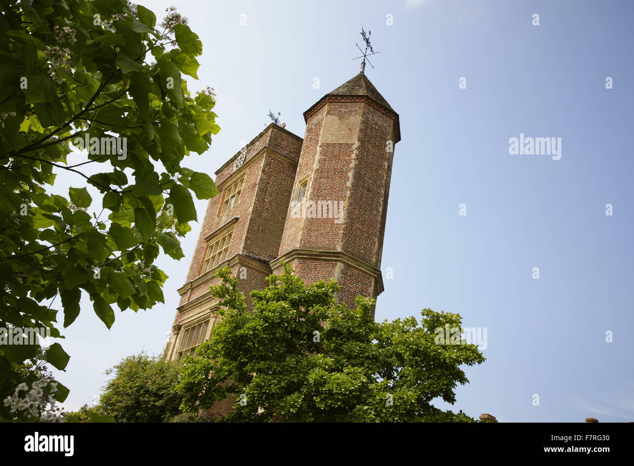 The tower at Sissinghurst Castle Garden, Kent. Sissinghurst has a world ...