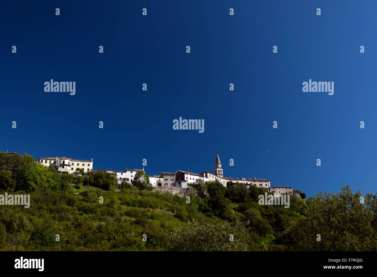 A landscape view of Buzet Old City, Croatia Stock Photo - Alamy