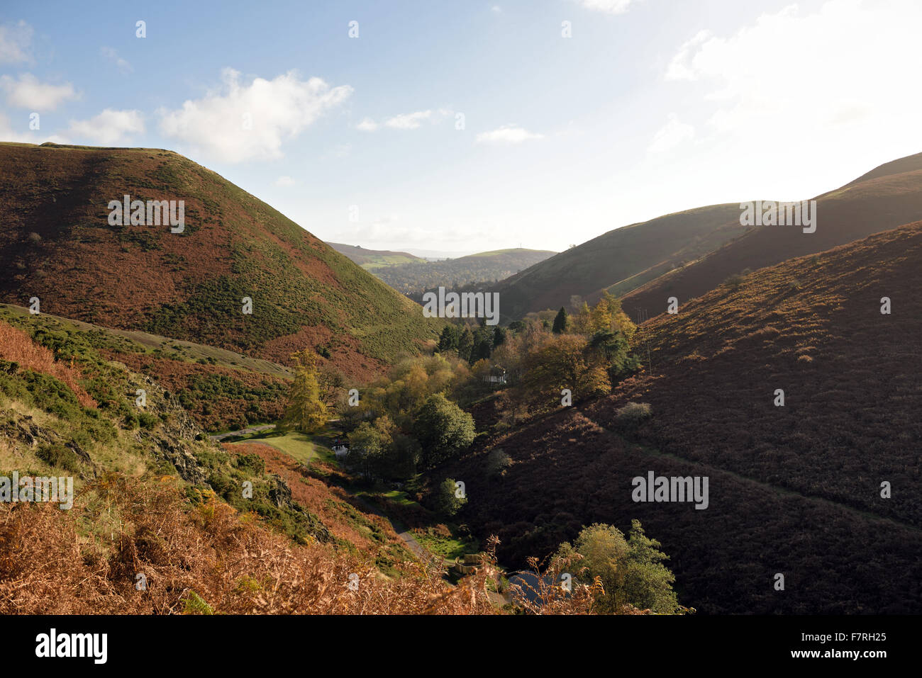 The Carding Mill Valley and the Shropshire Hills, Shropshire. The site ...