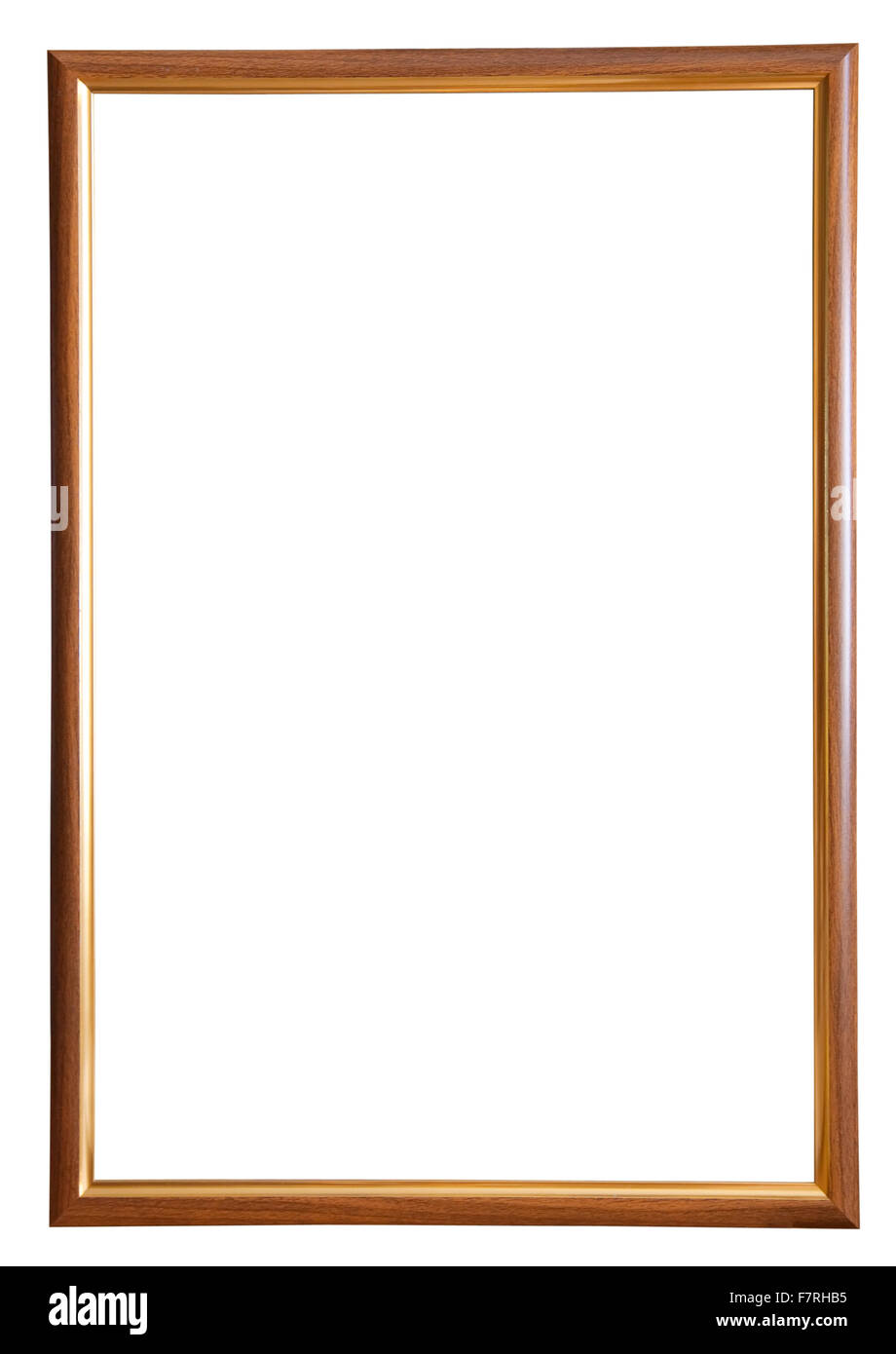 thin wooden picture frame, isolated with clipping path Stock Photo - Alamy