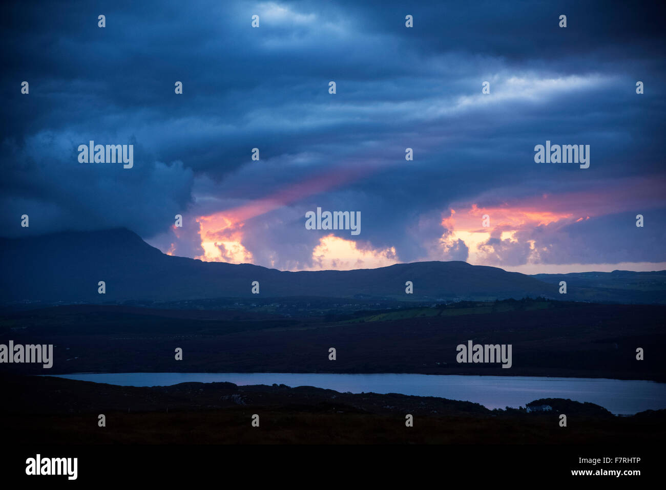 Muckish Mountain and Glen Lough Rosguill County Donegal Ireland Stock ...