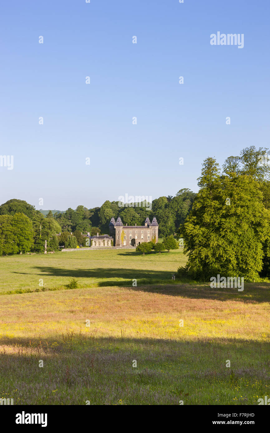The east front of Newton House at Dinefwr, Carmarthenshire, Wales ...
