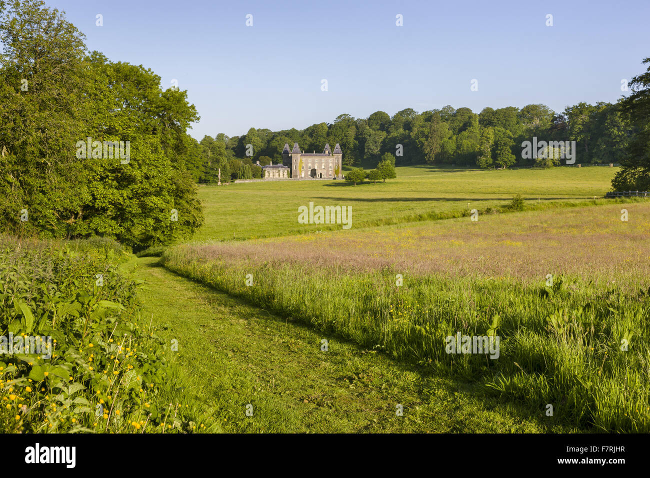 The east front of Newton House at Dinefwr, Carmarthenshire, Wales ...