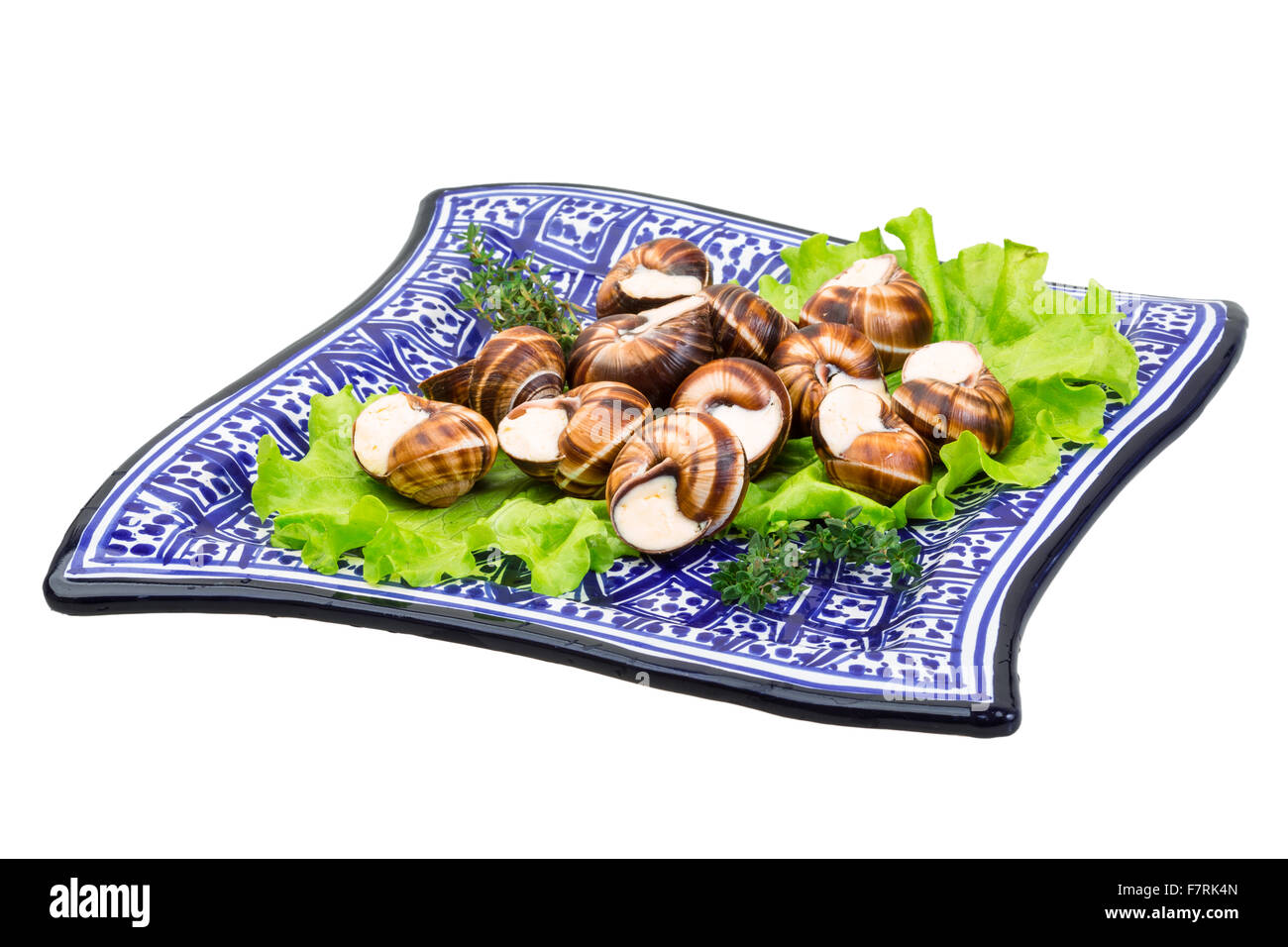 Escargot with cheese sauce Stock Photo - Alamy