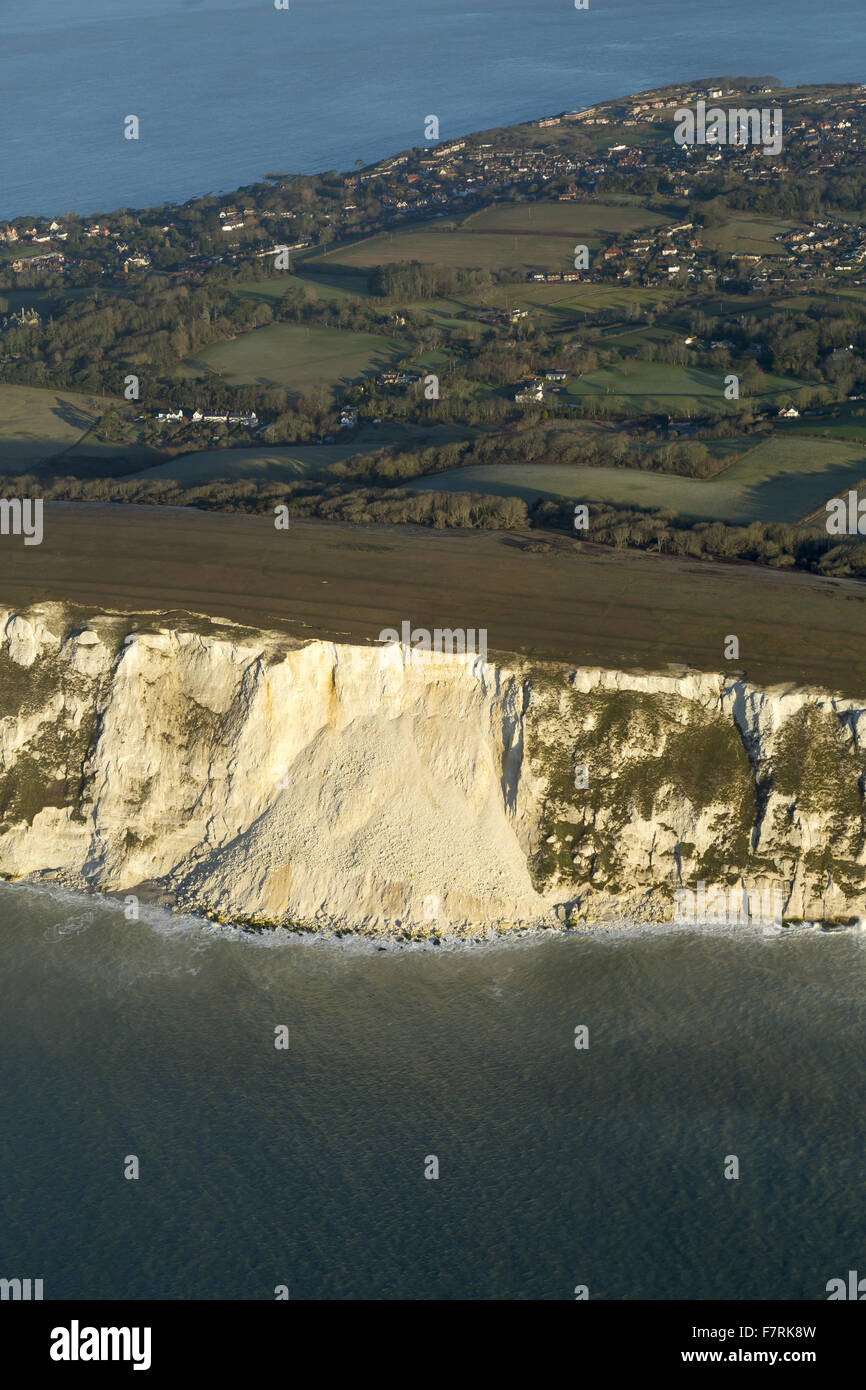An aerial view of Tennyson Down, Isle of Wight Stock Photo - Alamy