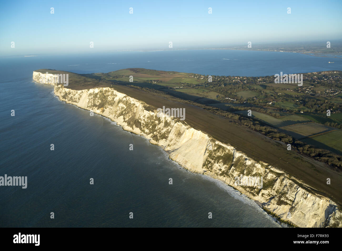 An aerial view of Tennyson Down, Isle of Wight Stock Photo - Alamy