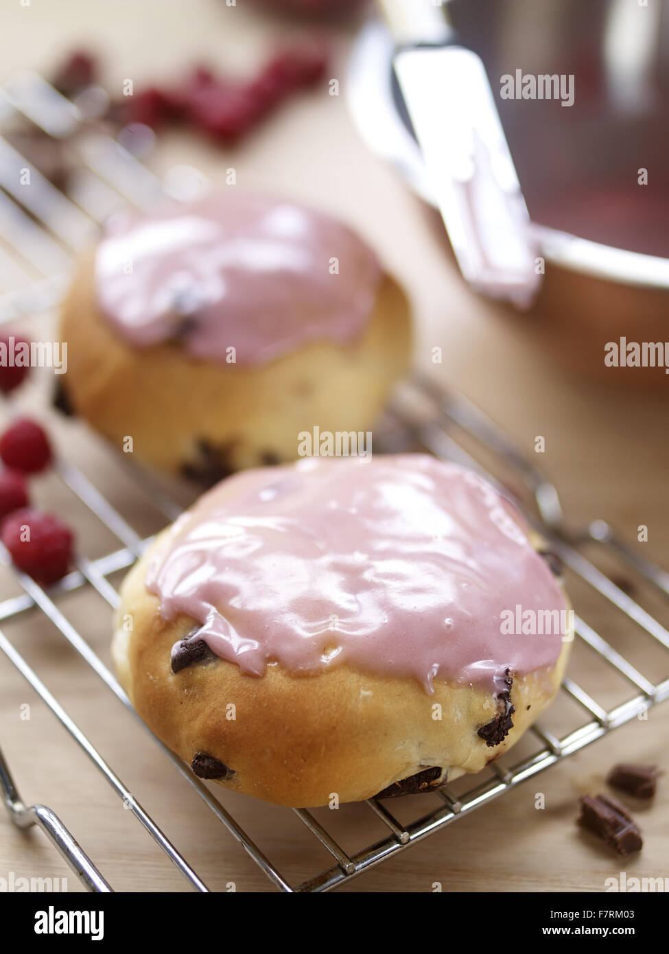 Iced buns photographed for the 2015 National Trust Summer Cookbook ...
