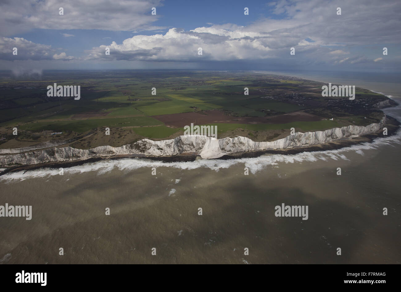 The White Cliffs of Dover, Kent. The cliffs are one of the country's ...