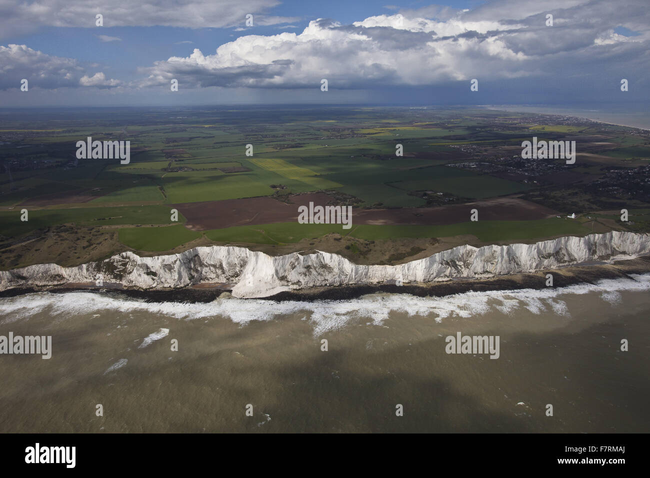 The White Cliffs of Dover, Kent. The cliffs are one of the country's ...