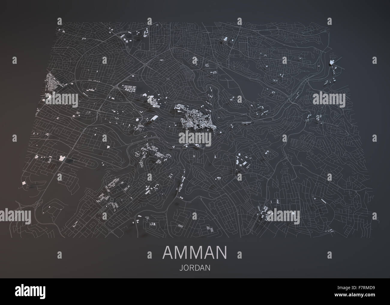 Map of modern city hi-res stock photography and images - Alamy
