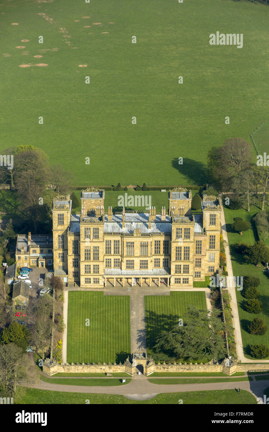 Hardwick hall aerial hi-res stock photography and images - Alamy