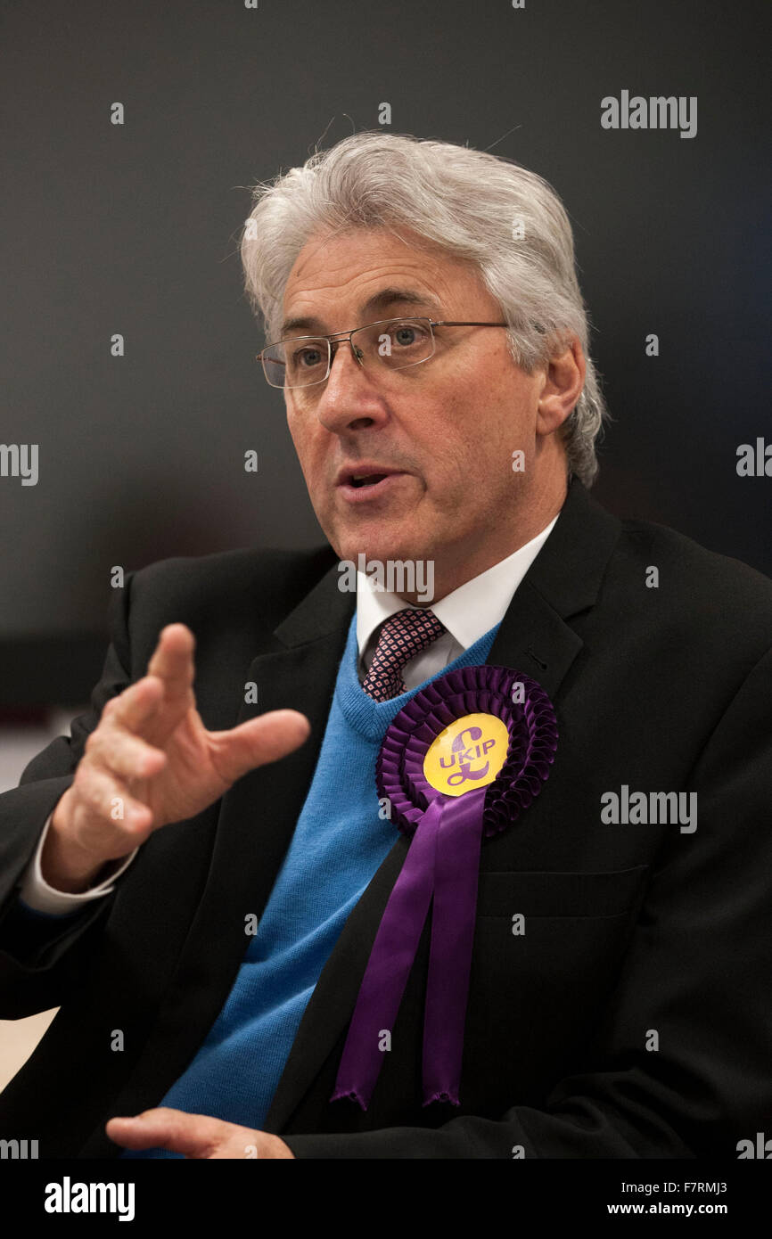 John Bickley of UKIP, the UK Independence Party, candidate in the ...